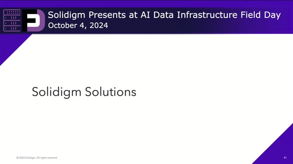 Optimizing Storage for AI Workloads with Solidigm - Tech Field Day
